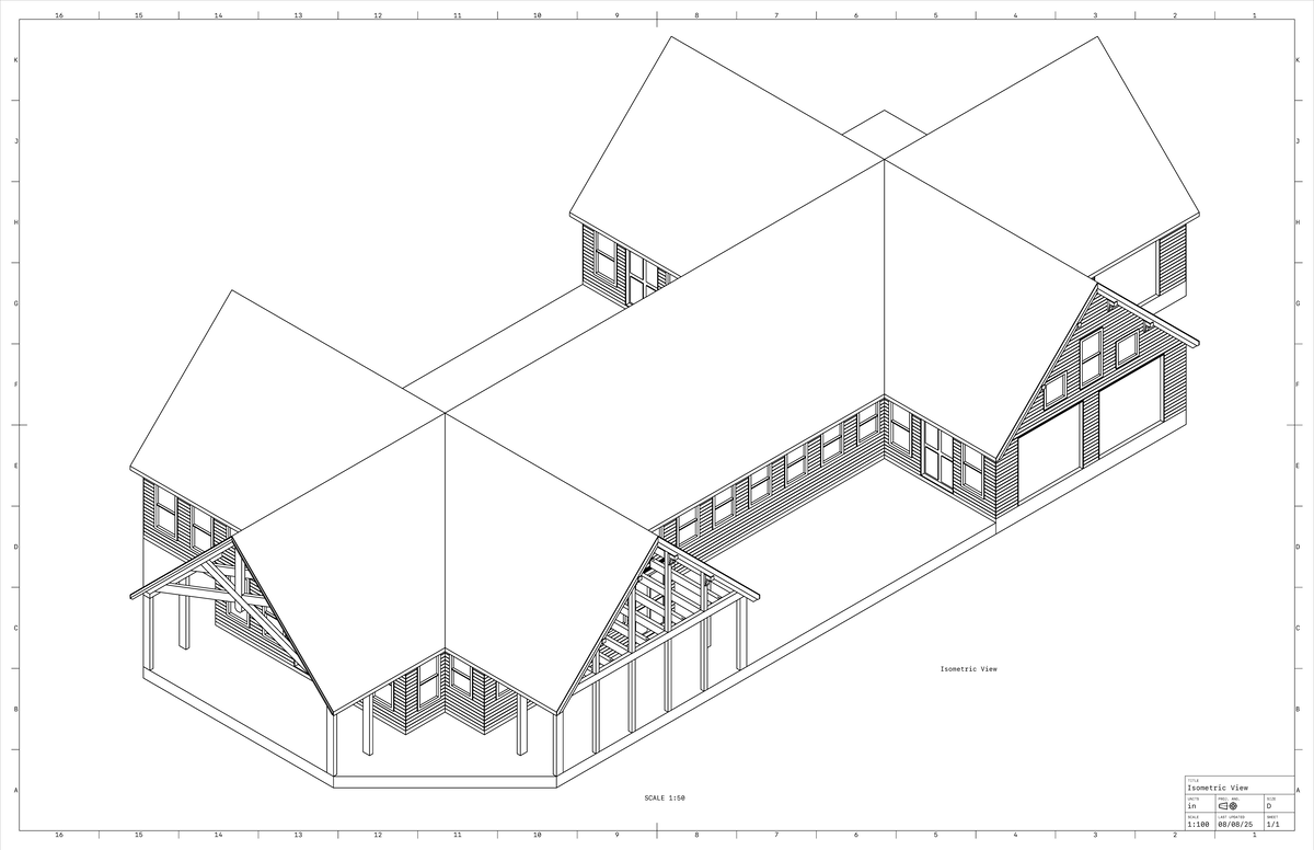 Isometric View - design studio - 16 15 14 13 12 11 10 9 SCALE 1:50 8 7 ...
