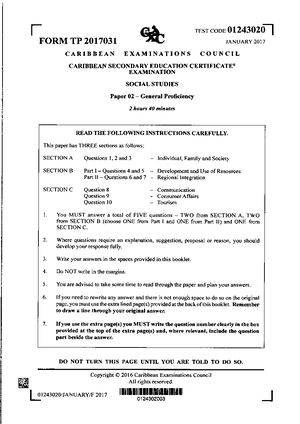 CPEA Standards Social Studies - CARIBBEAN PRIMARY EXIT ASSESSMENT (CPEA ...