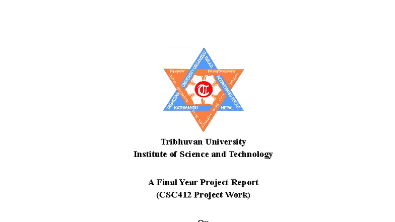 Project report - hel - 1 Tribhuvan University Institute of Science and ...