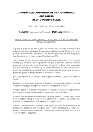 [Solved] periodo humanitario del derecho penal - Derecho Penal General ...
