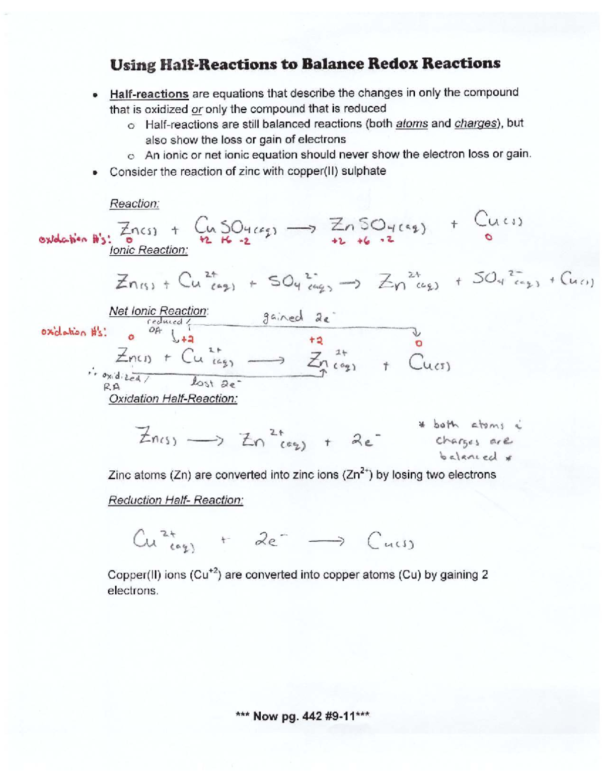 Balancing Redox Reactions: Half Equations Method (Chem 101) - Studocu