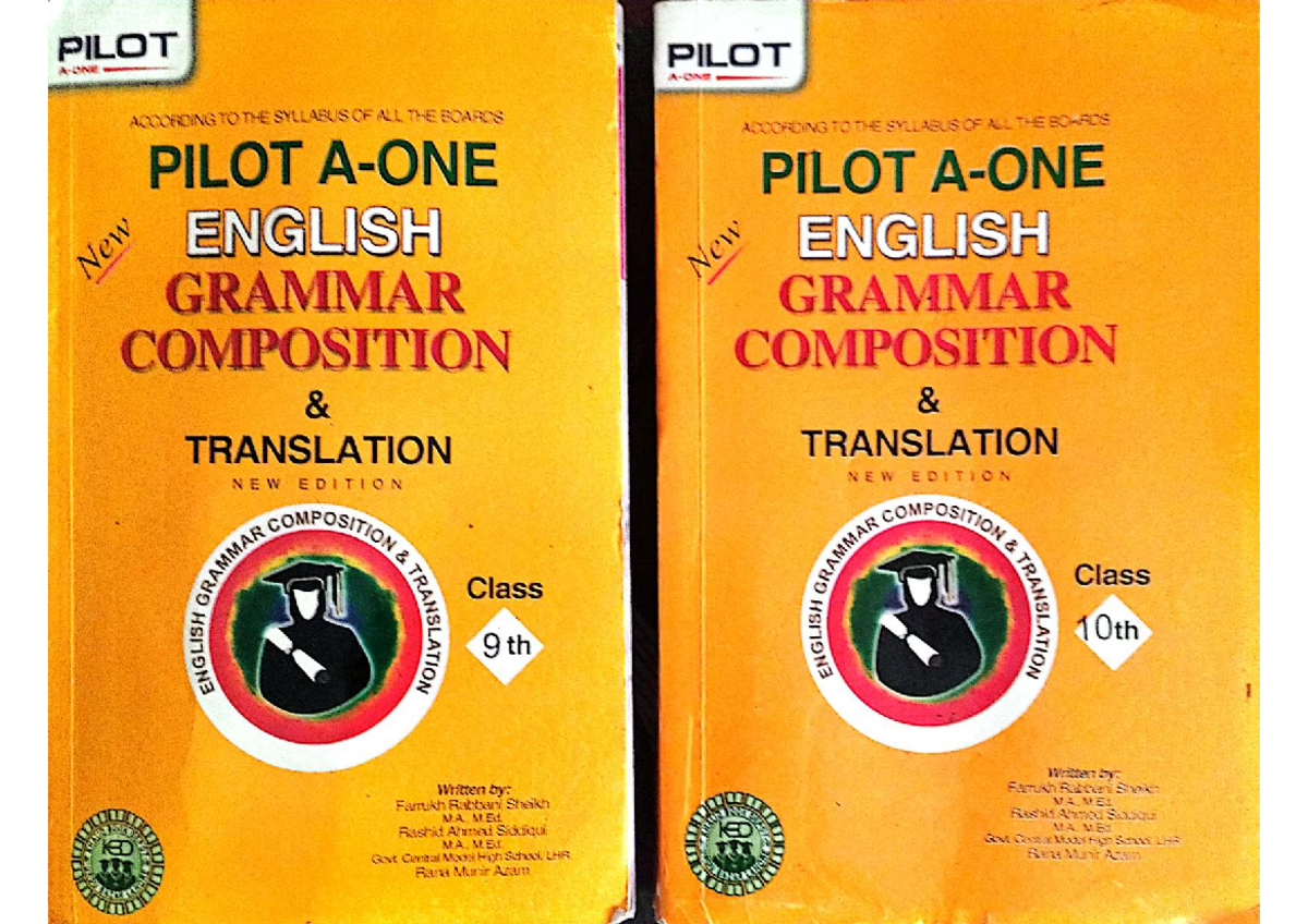 Pilot English Grammar & Composition (9th-10th) - New Edition - Studocu