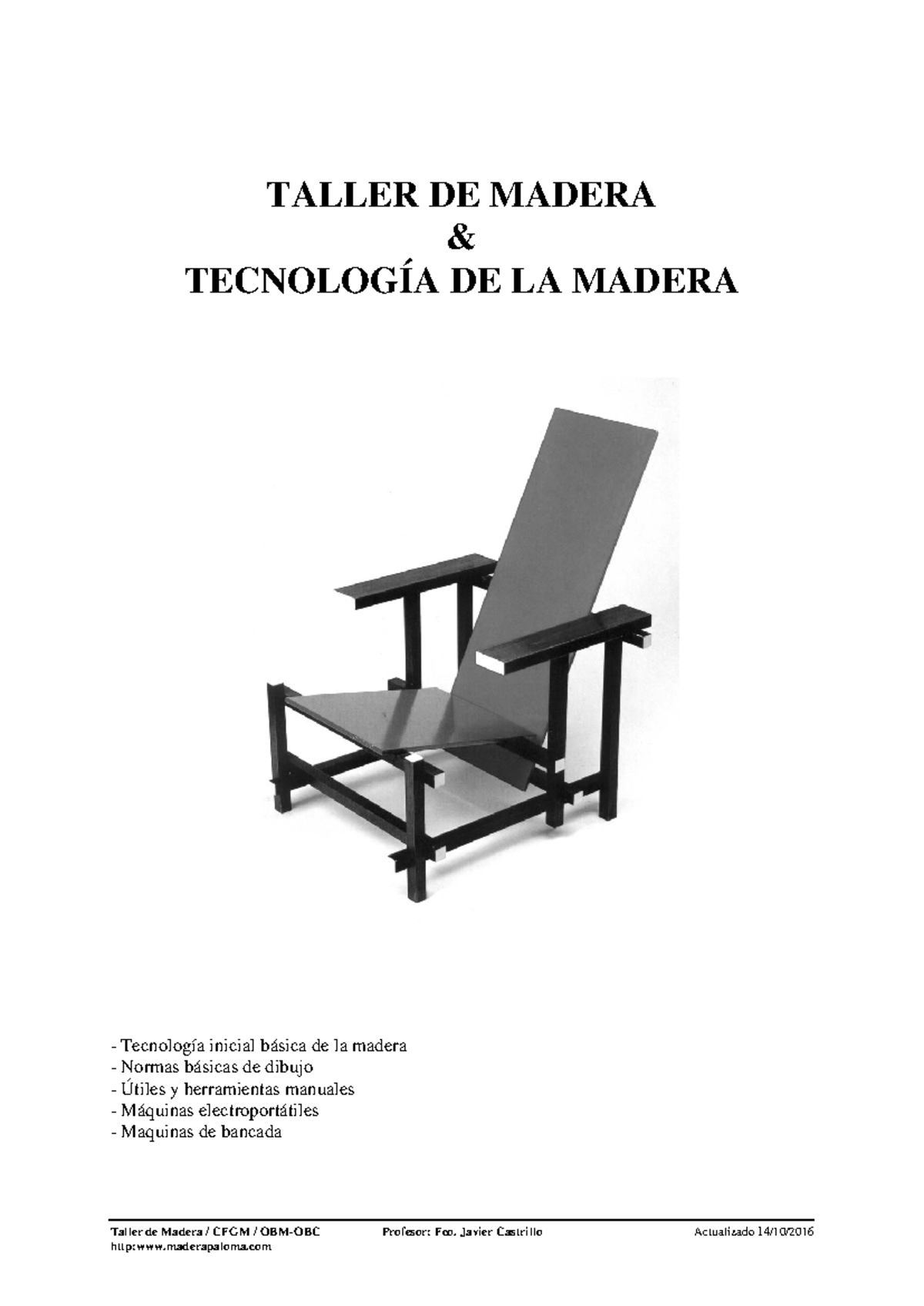 TALLER DE MADERA CFGM: Notas y Normas Básicas de Tecnología de la ...