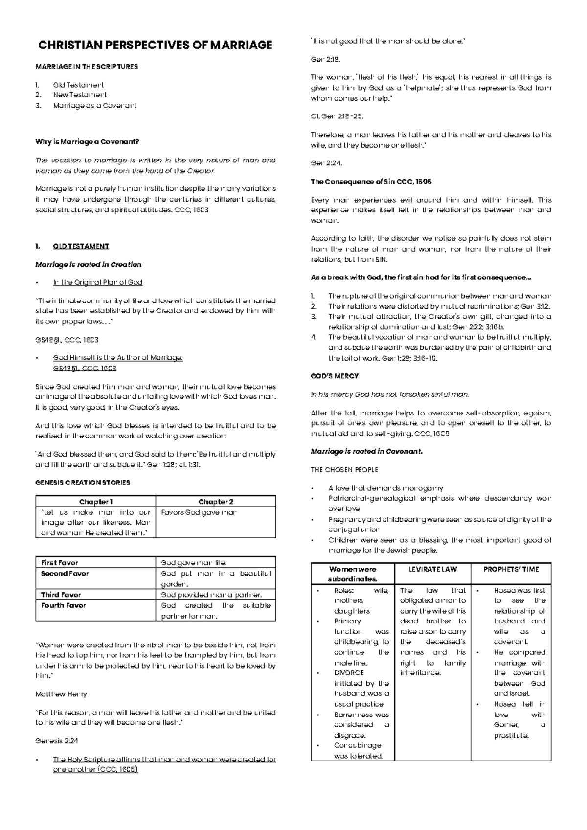 THY-2-Q2: Christian Perspectives on Marriage in Scripture - Studocu