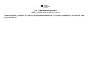 CJ 210 Module Four Practice Activity Template - Be sure to cite any ...