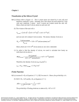 4판 솔루션 semiconductor physics and devices solution - 반도체소자 - Studocu