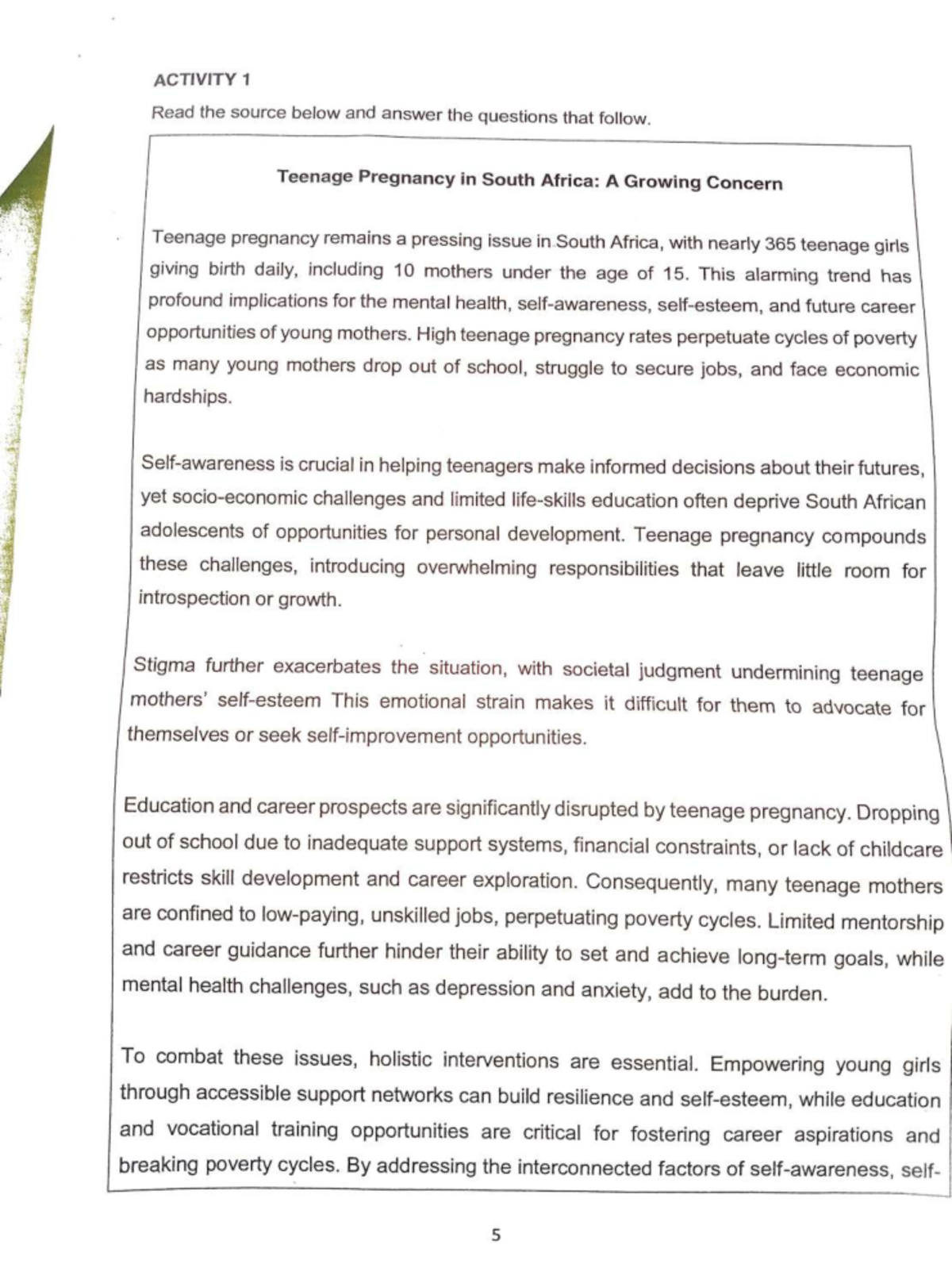 LO G10 - Exclusive Notes on Teenage Pregnancy & Human Rights Issues ...