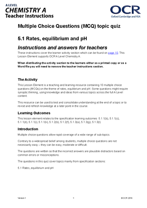 Chemistry PAG 12.2 Student v2 - Practical Endorsement GCE Chemistry ...