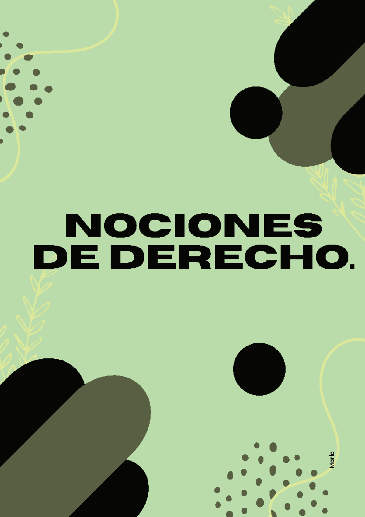 Guía de Estudio sobre Nociones de Derecho (DERECHO101) - Studocu