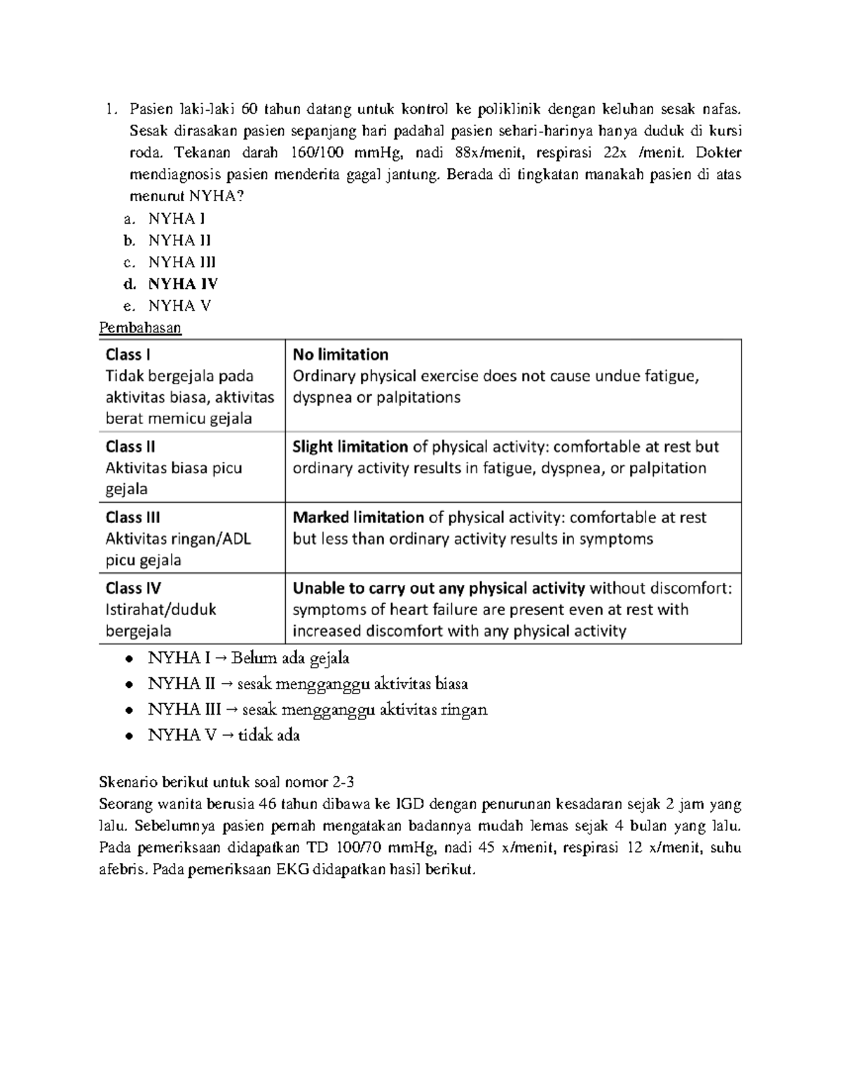 Soal dan Pembahasan ACLS (Kardiologi) - Soal 1-19 - Studocu