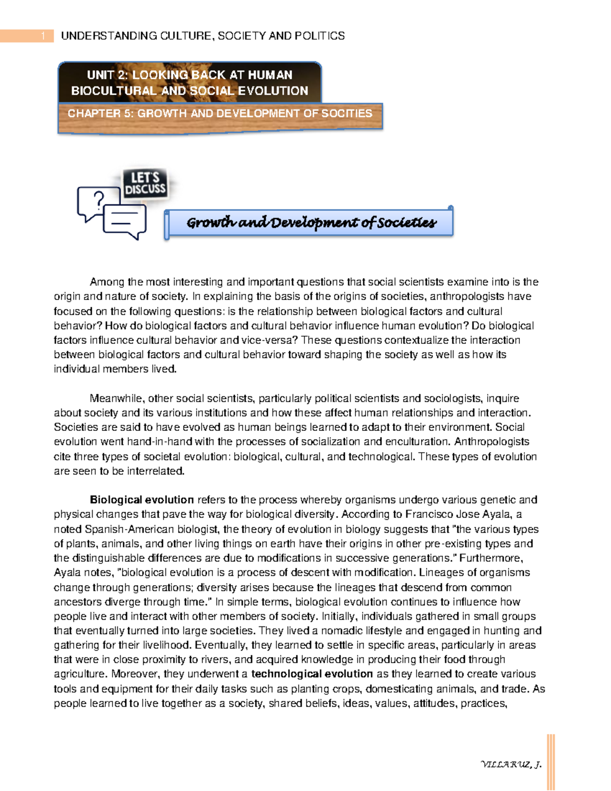 Chapter-5- Growth-AND- Development-OF- Socities - Among the most ...
