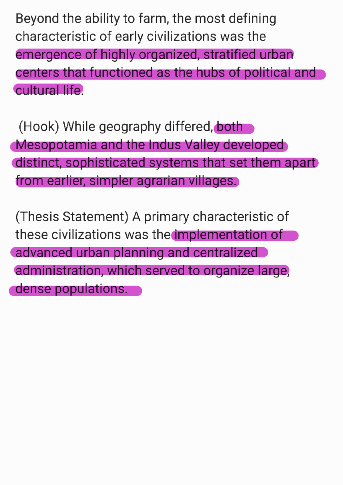 Outcome 2: Key Characteristics of Early Civilizations (260327) - Studocu