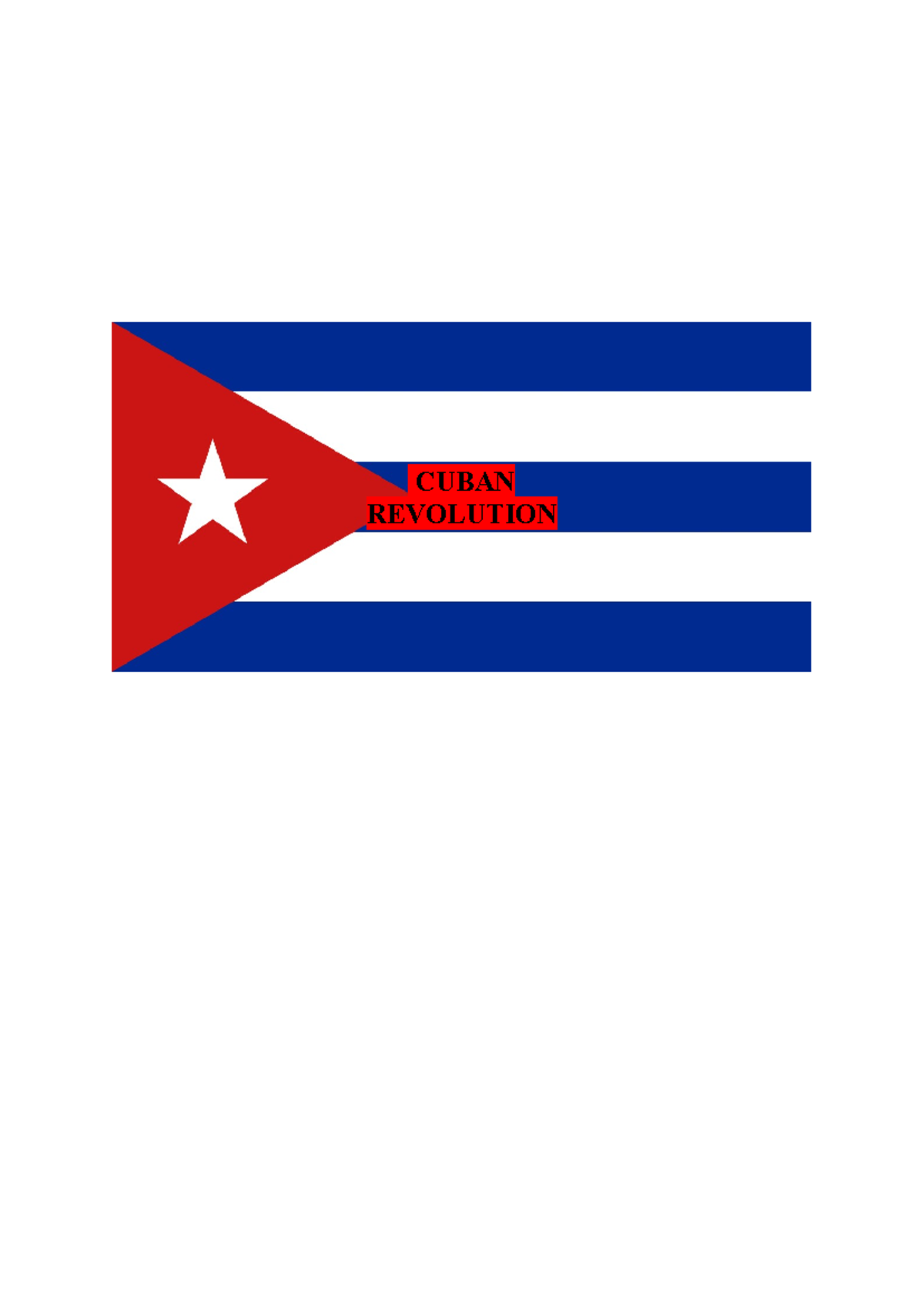 CUBAN REVOLUTION: CAUSES, EVENTS, AND IMPACTS (HIST 101) - Studocu