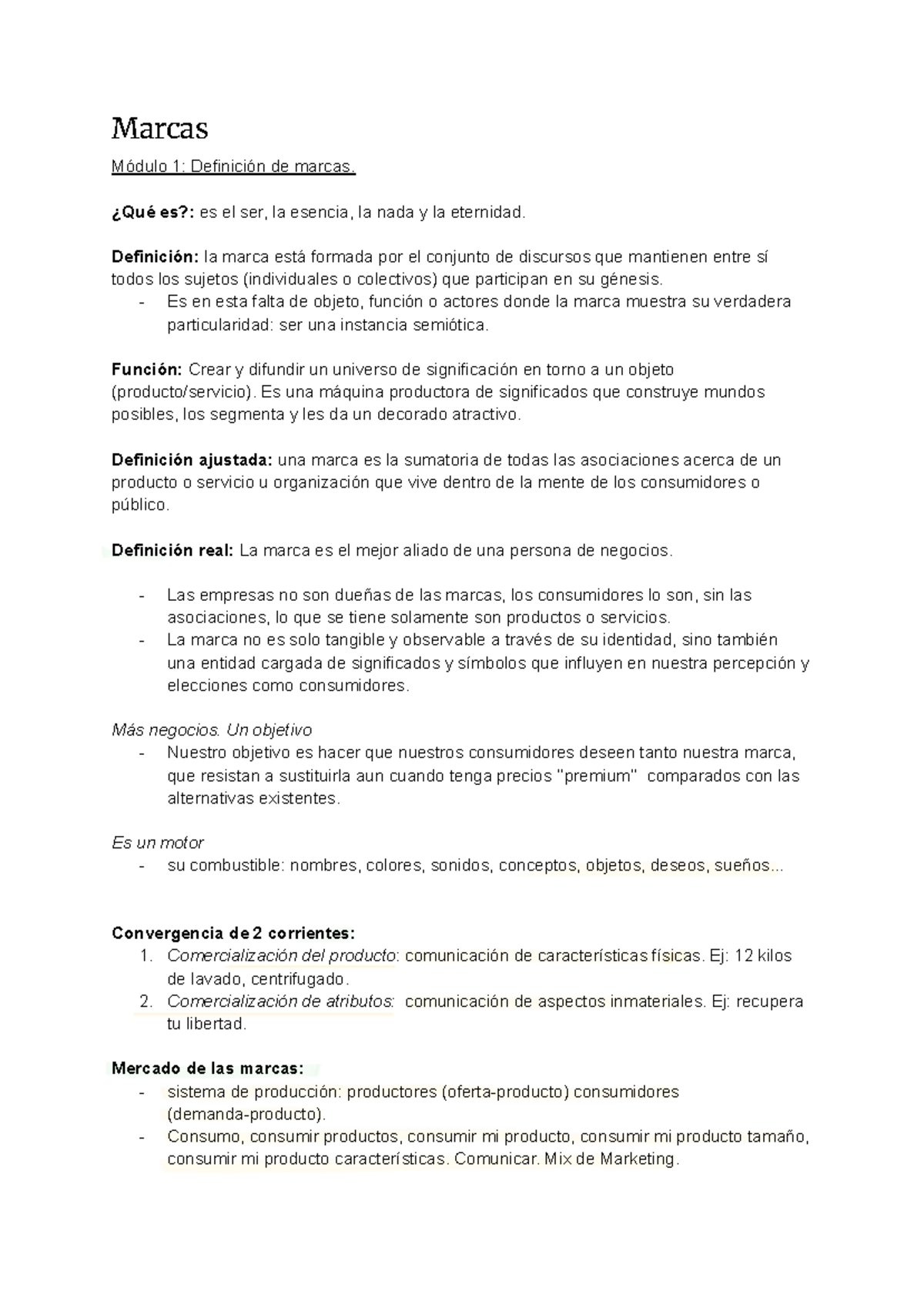 Marcas Módulo 1: Definición y Estrategias Clave en Branding - Studocu