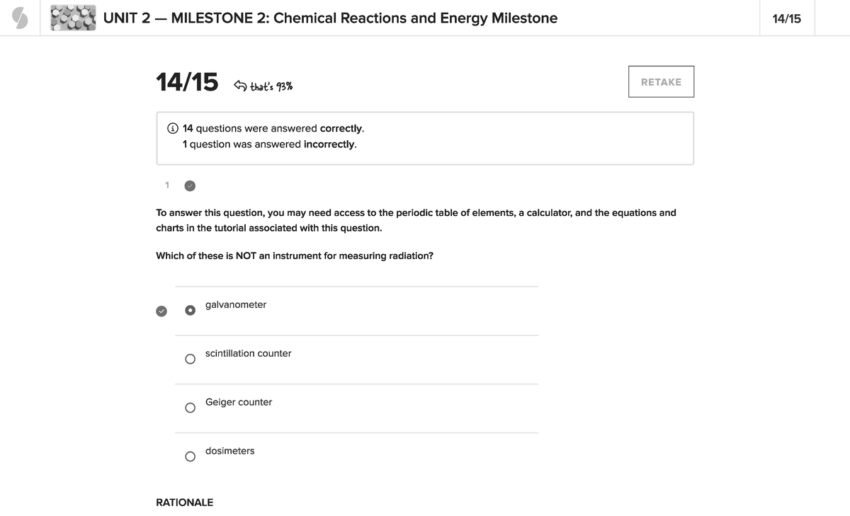 Intro to Chem Milestone 2: Chemical Reactions & Energy Review - Studocu