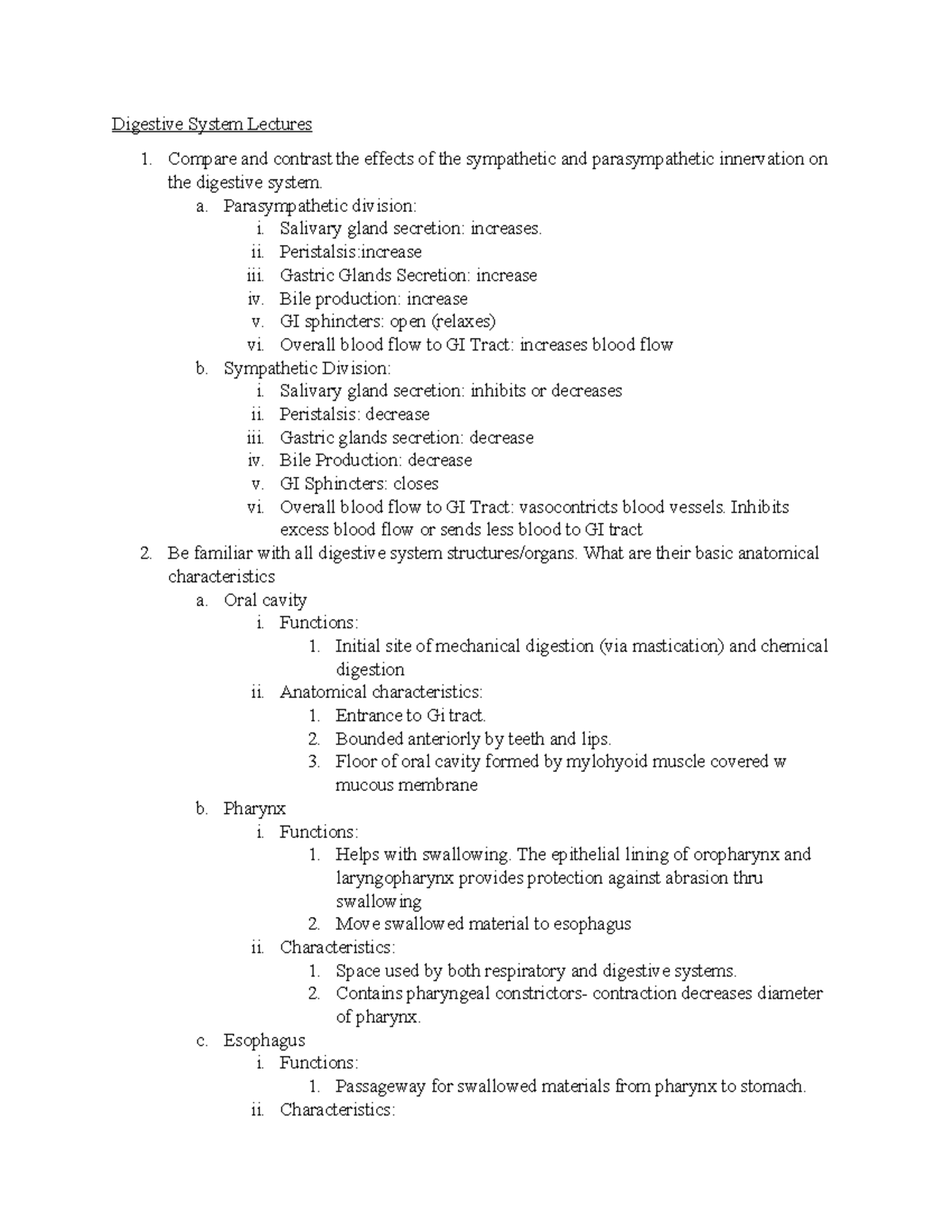 A215 Study Guide: Digestive, Endocrine & Urinary System Overview - Studocu