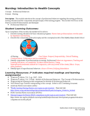Sepsis SIM Prep Packet - NUR 213 Complex Health Concepts Modules ...