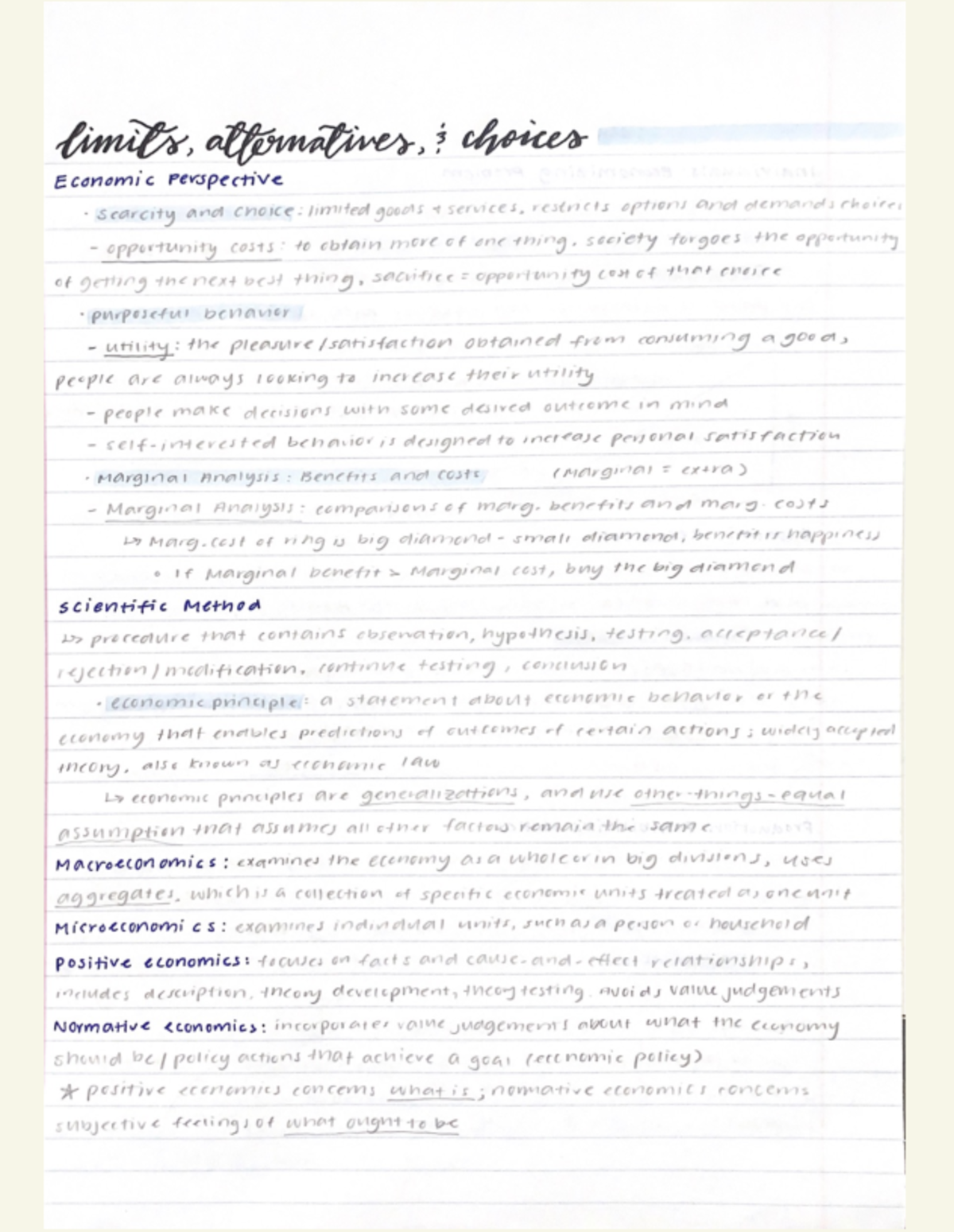 AP Microeconomics Chapter 1: Economic Principles & Marginal Analysis ...