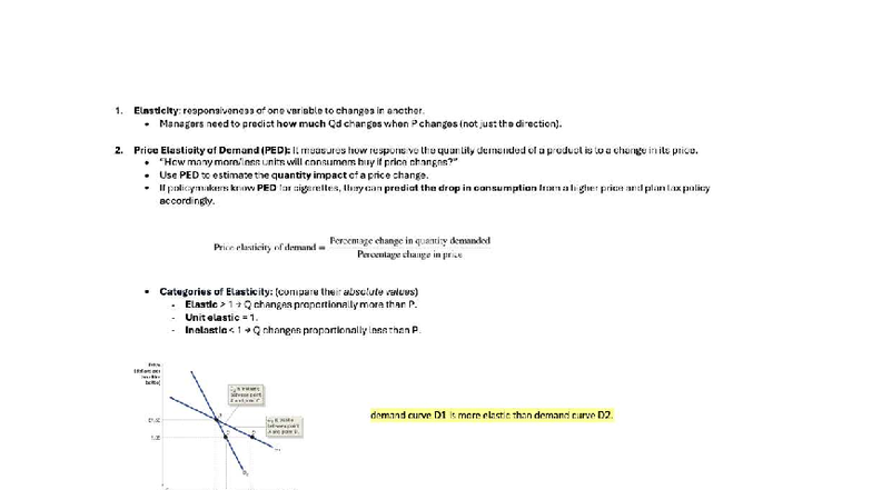 Chapter 6 - Elasticity Concepts and Applications (ECO 101) - Studocu