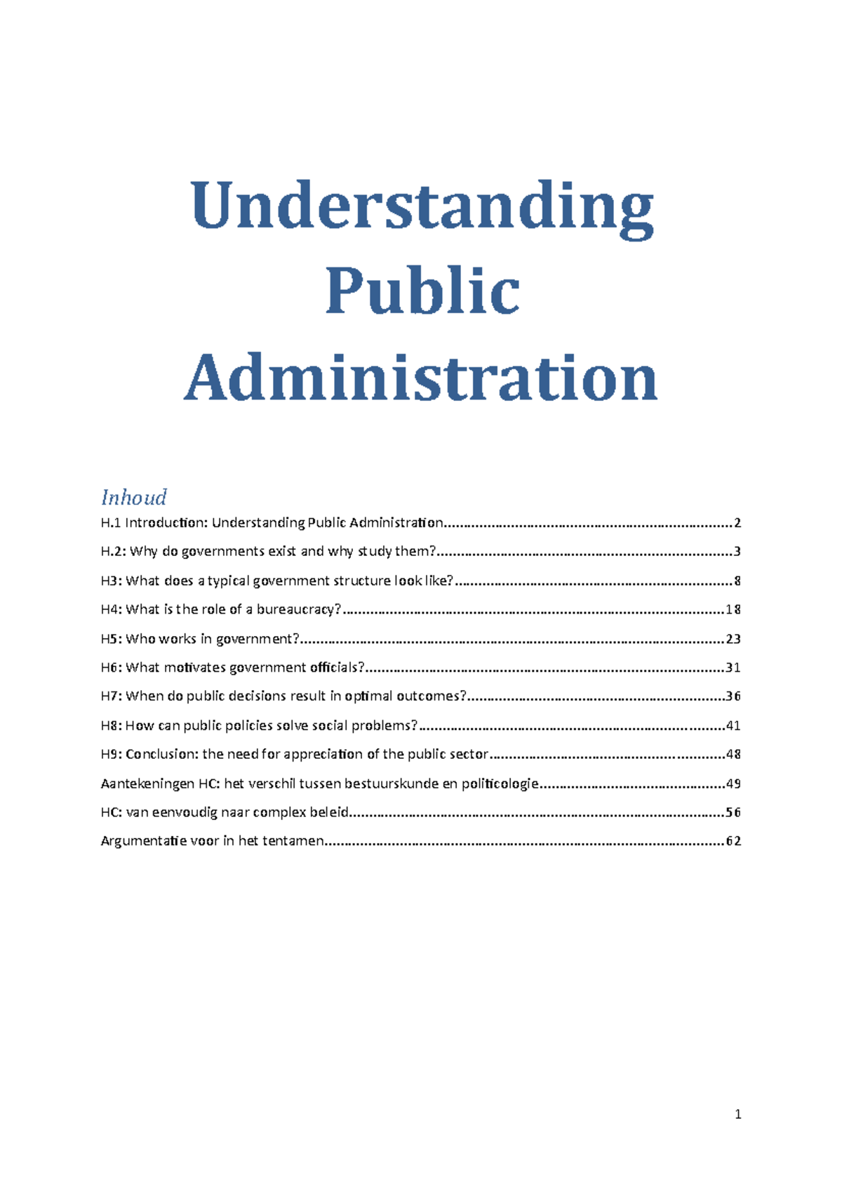 Understanding Public Administration (PA101) - Essential Insights ...