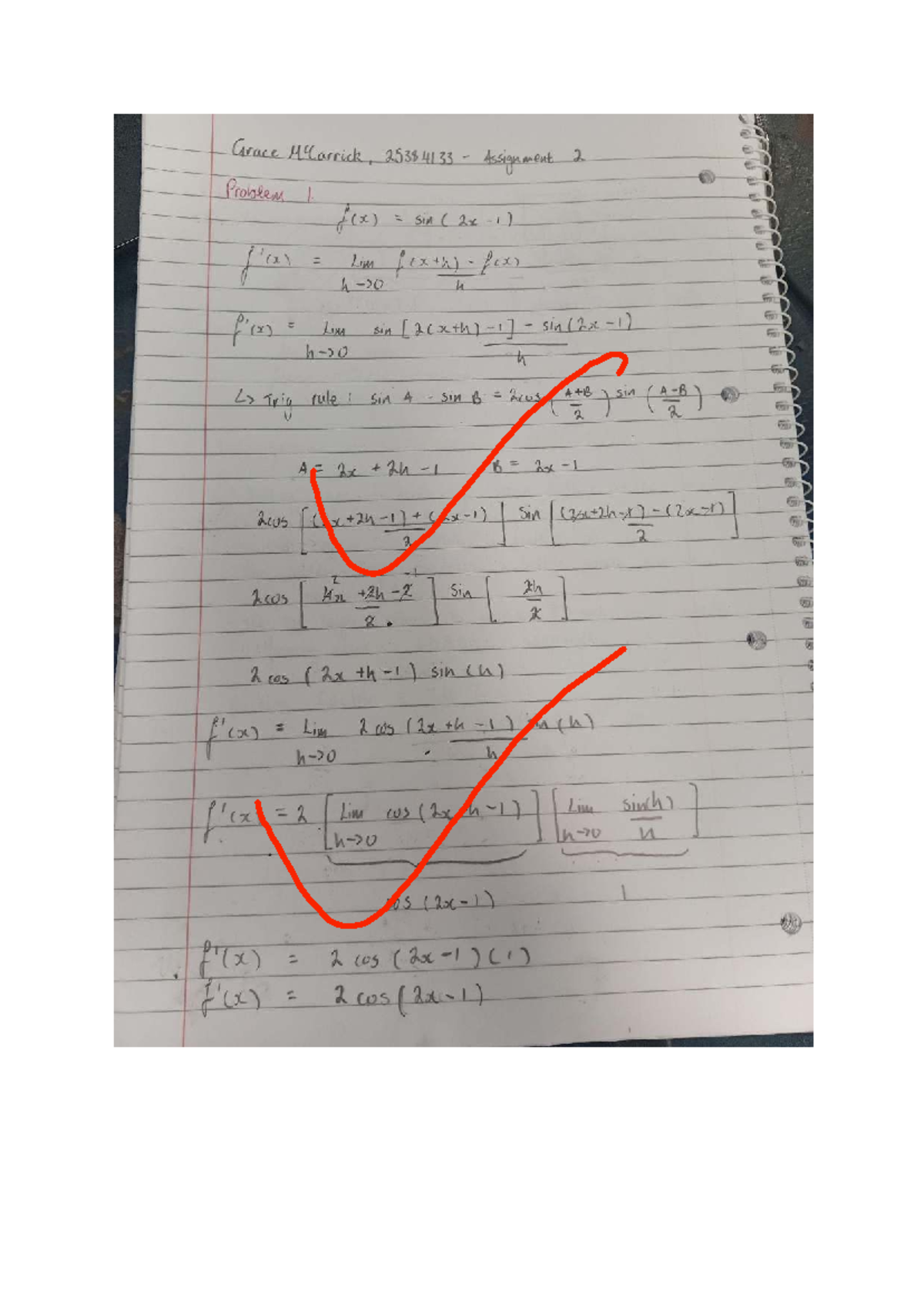 ENG 2538 - Assignment 2: Derivatives and Tangent Lines Analysis - Studocu