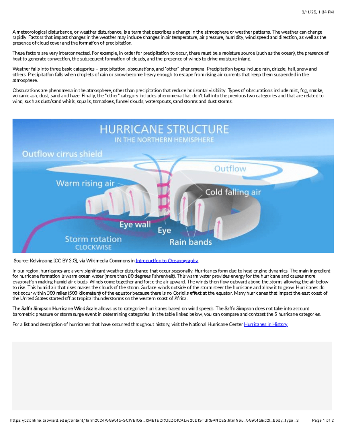 Meteorological Disturbances: Understanding Weather Changes in EVR1001 ...