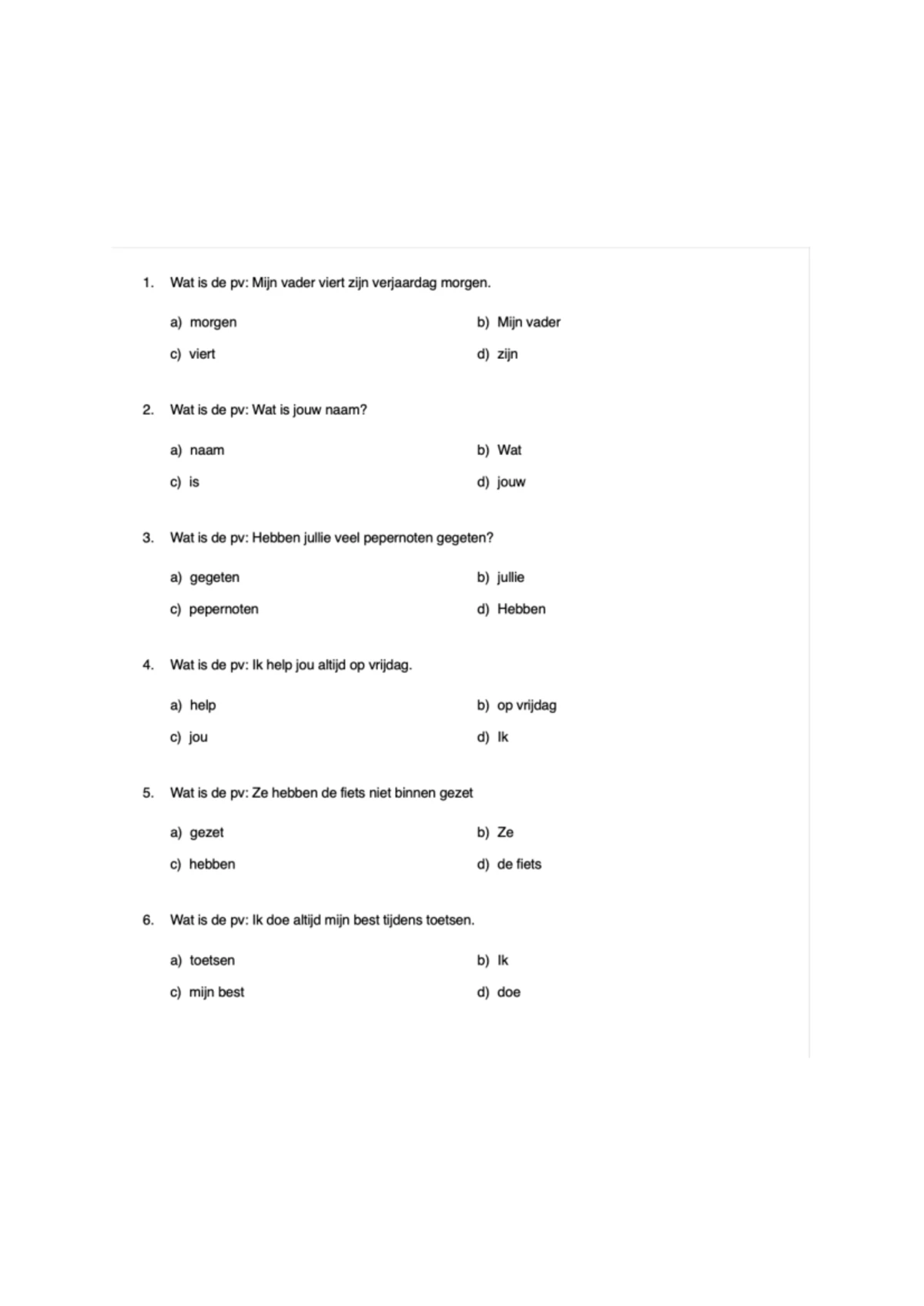 Oefentoets Leesvaardigheid - Periode 1 Nederlands 2024 - Studeersnel