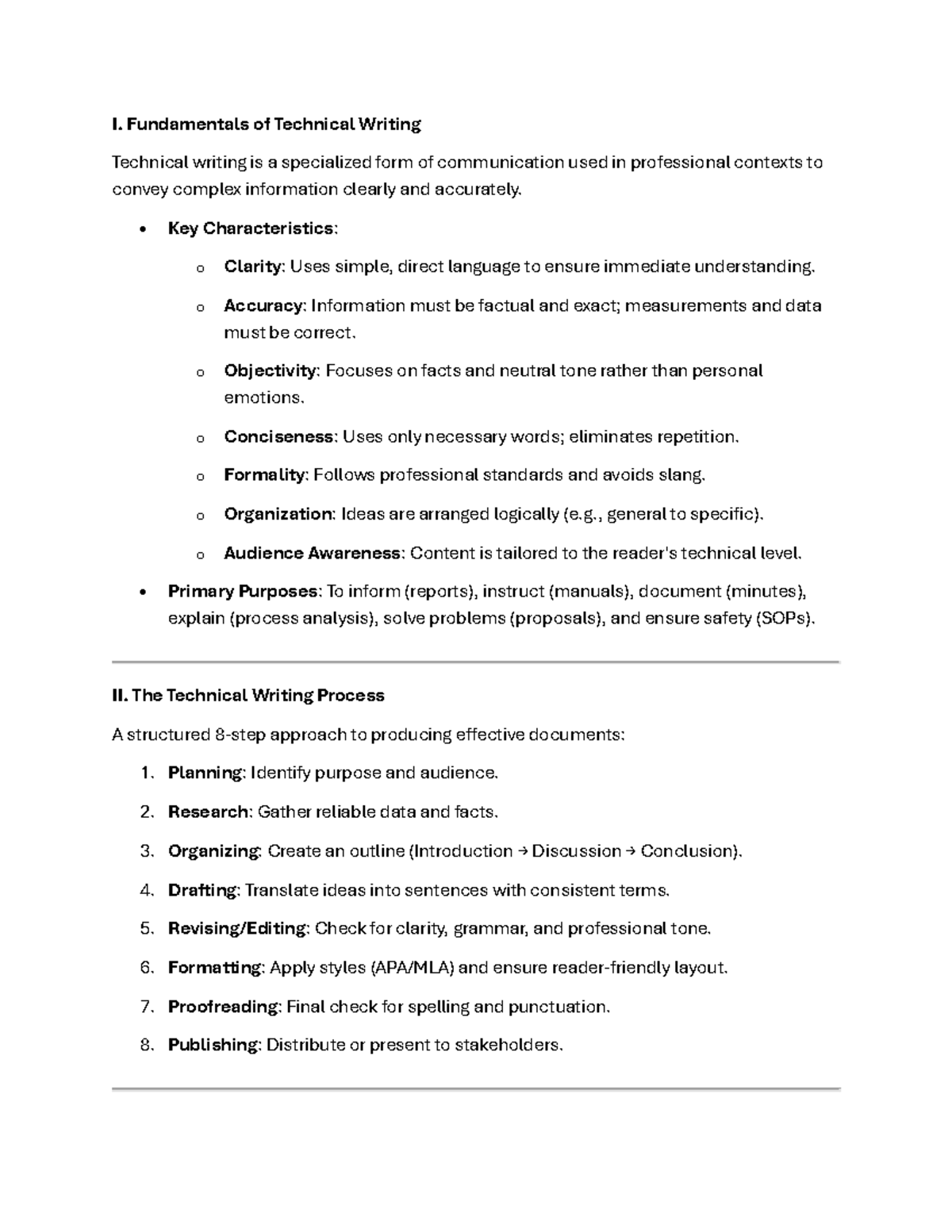 Technical Writing Fundamentals: Key Concepts & Processes - Studocu