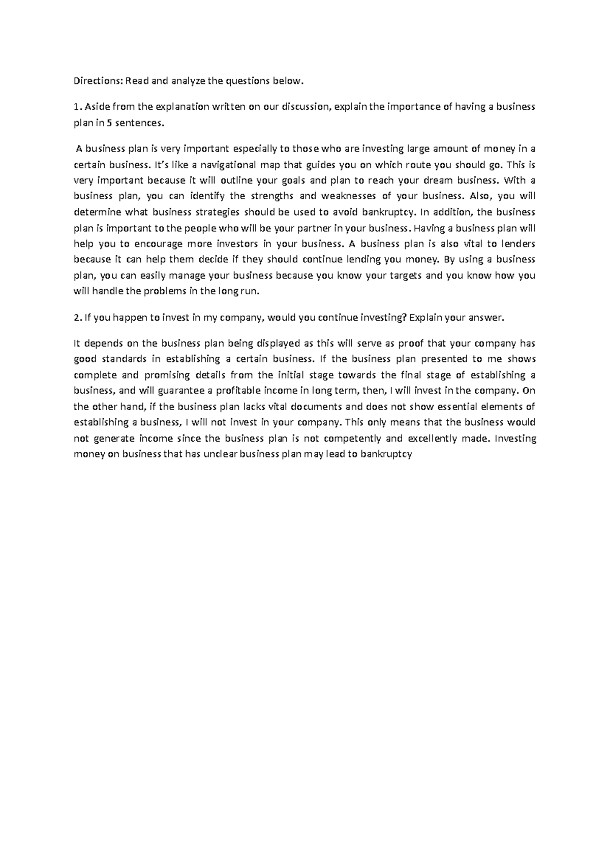 Entrep - Inquiry and Resrach - Directions: Read and analyze the ...