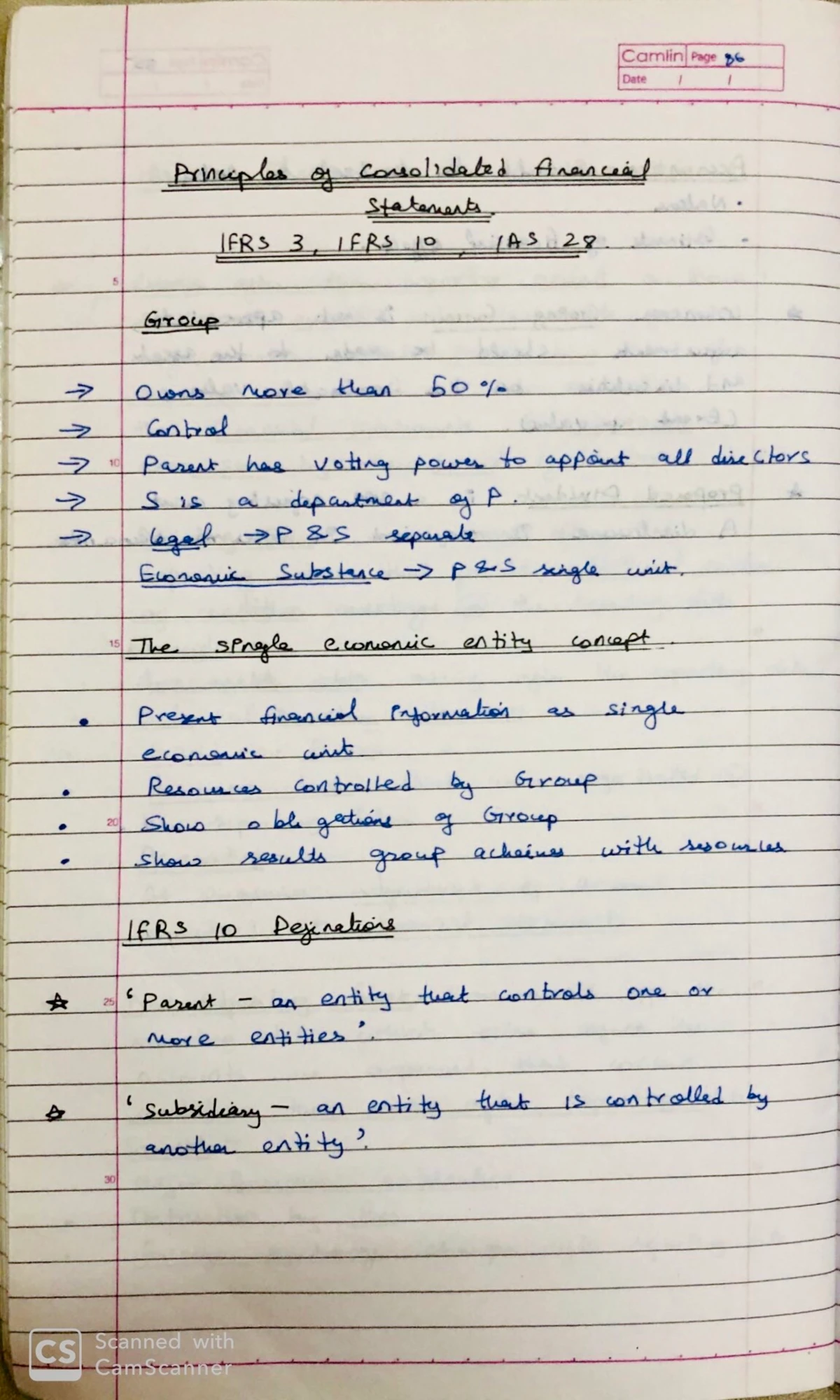 SBR Notes - A summary of the most important IAS and IFRS Standards ...