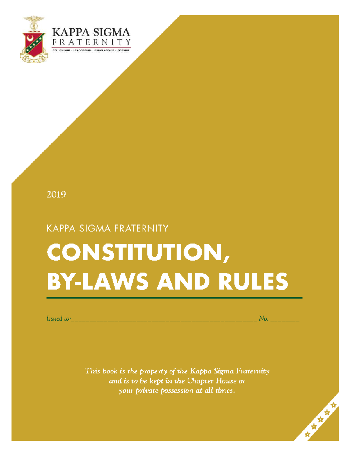 Kappa Sigma Fraternity Constitution & Rules (2019 Edition) - Studocu