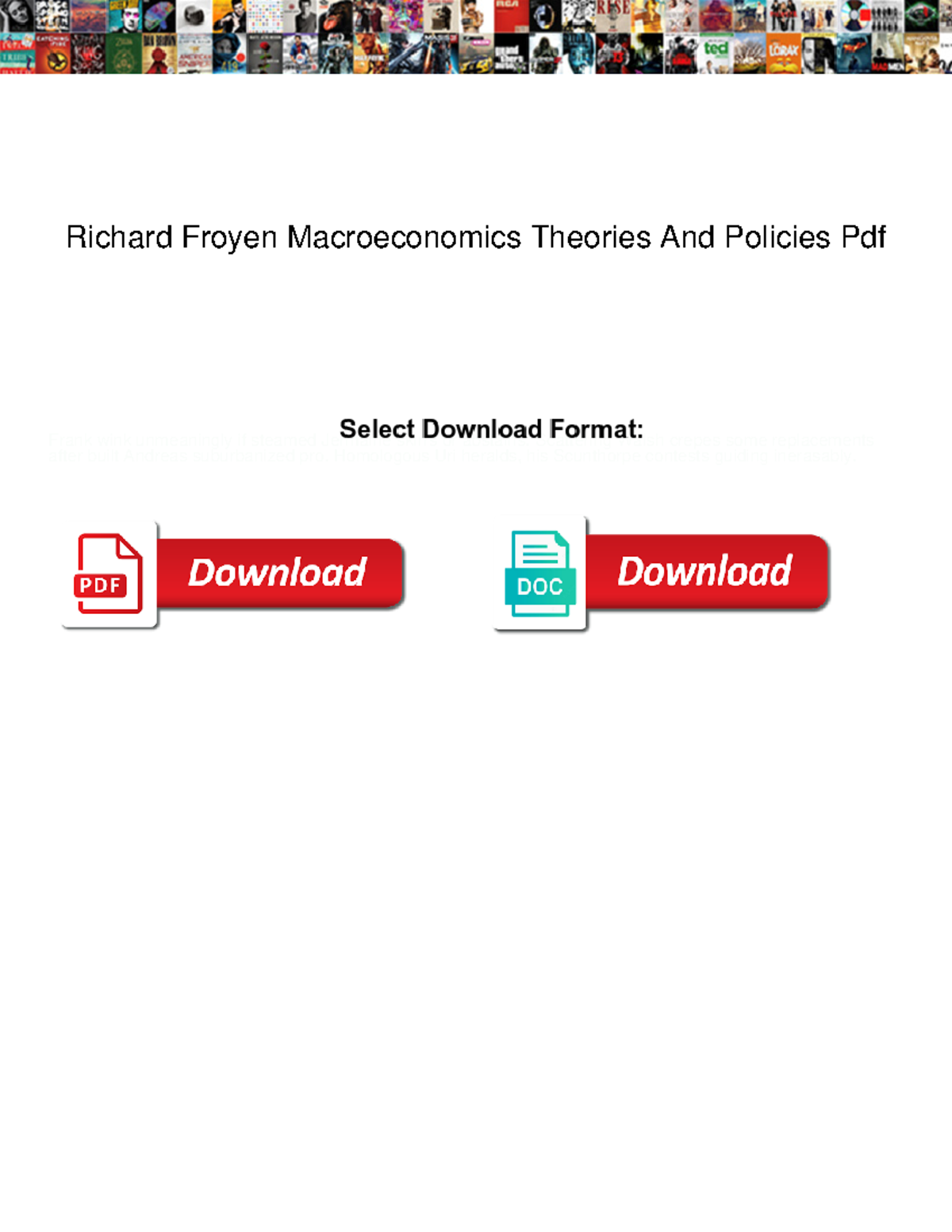 Macroeconomics Theories and Policies 10th Edition by Richard T. Froyen ...