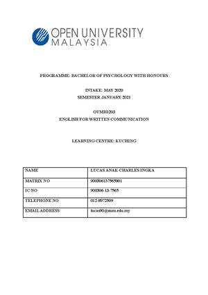 Oum paper - ASSIGNMENT