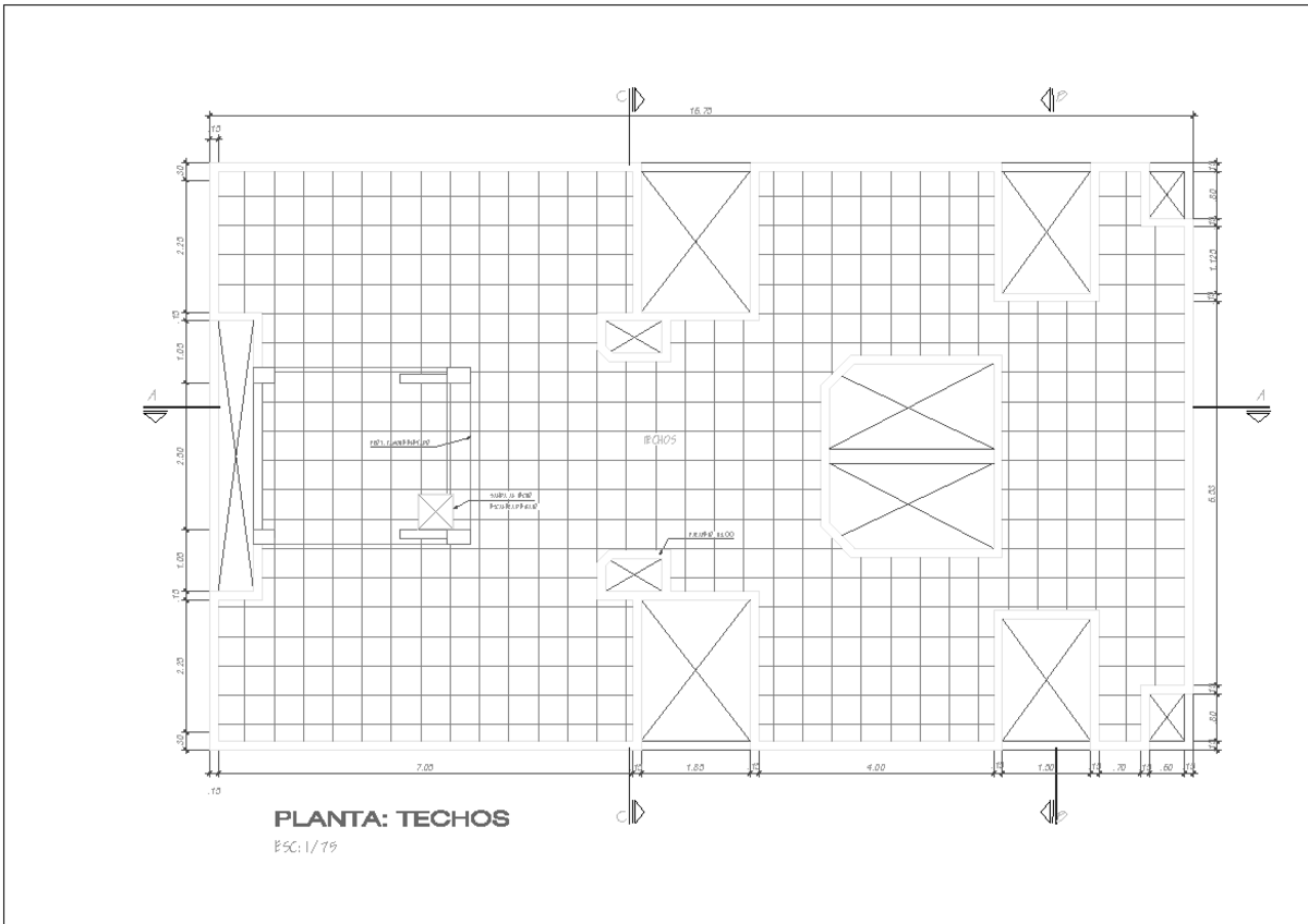 A4 Plano B - PLANTA: TECHOS 4. A A C B B TECHOS PROY. TANQUE ELEVADO ...