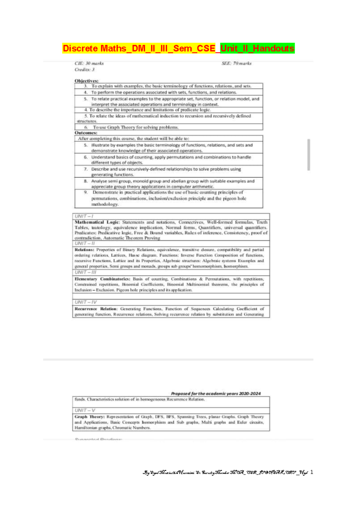 DM Unit II Notes - For Engineering Students - Discrete Maths_DM_II_III ...