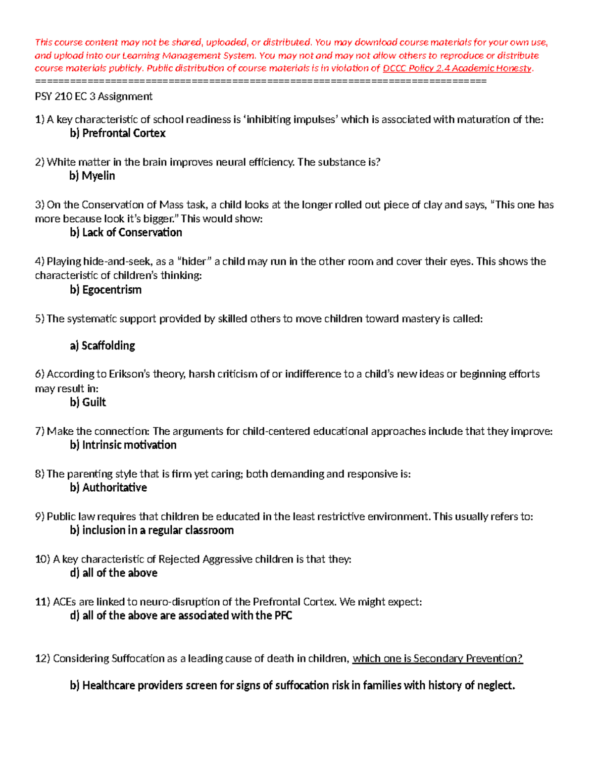 PSY 210 EC 3 RE - Assignment on Child Development Concepts - Studocu