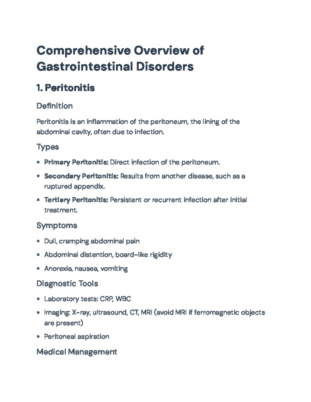 Gastrointestinal Disorders Overview: Symptoms, Diagnosis, and ...