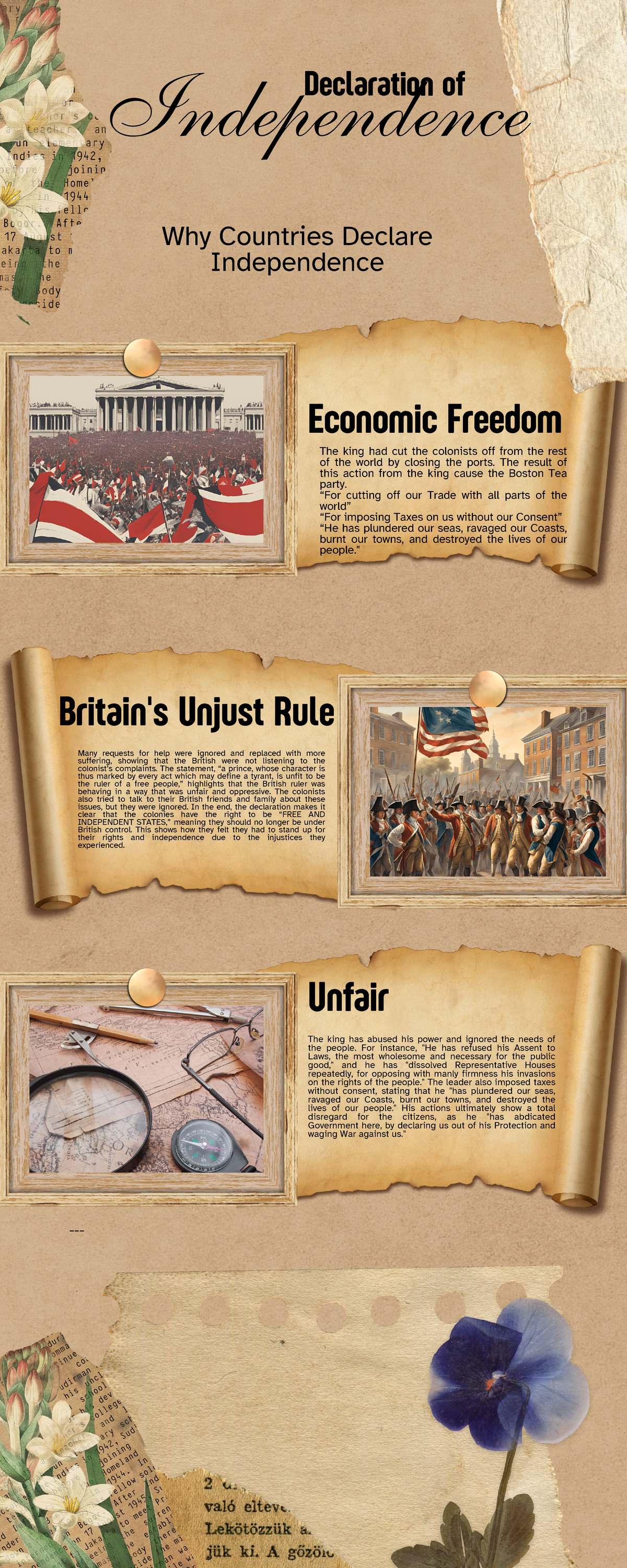 Brown Vintage Museum Of History Infographic - Unfair The king has ...