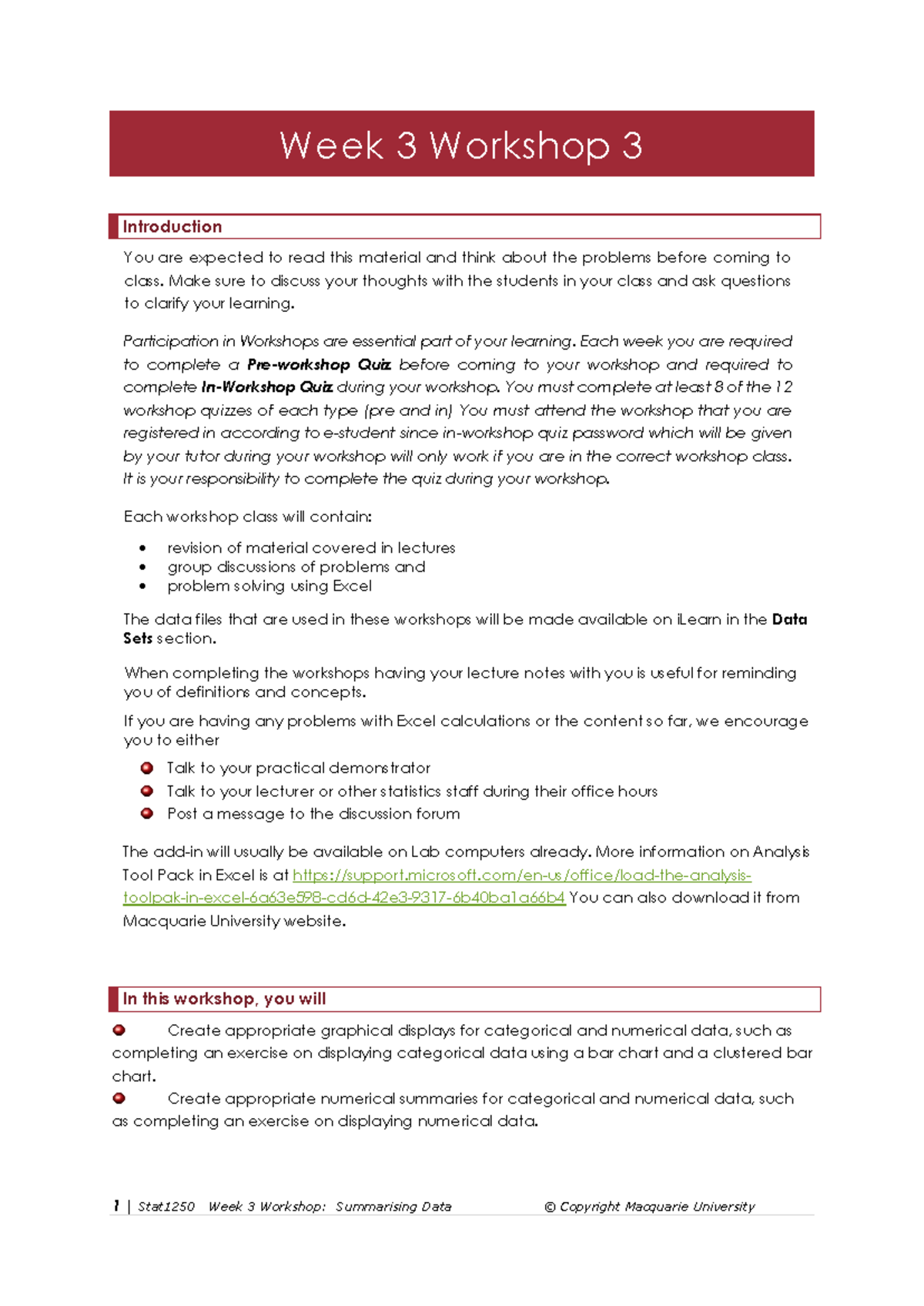 Week 3 Workshop Materials Student Material Week 3 Workshop 3