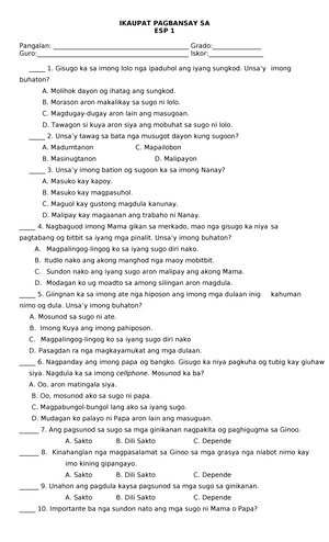 Dlp 7 transition markers - School KIBATANG NATIONAL HIGH SCHOOL Grade ...