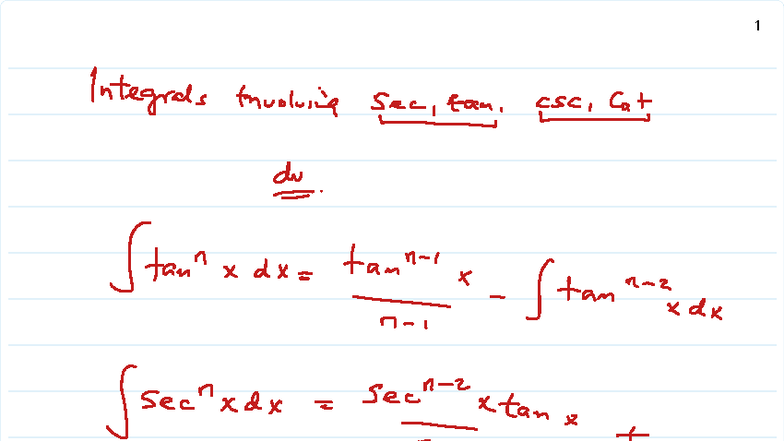 Cal II 3rd Exam Notes: Integration Techniques and Formulas - Studocu