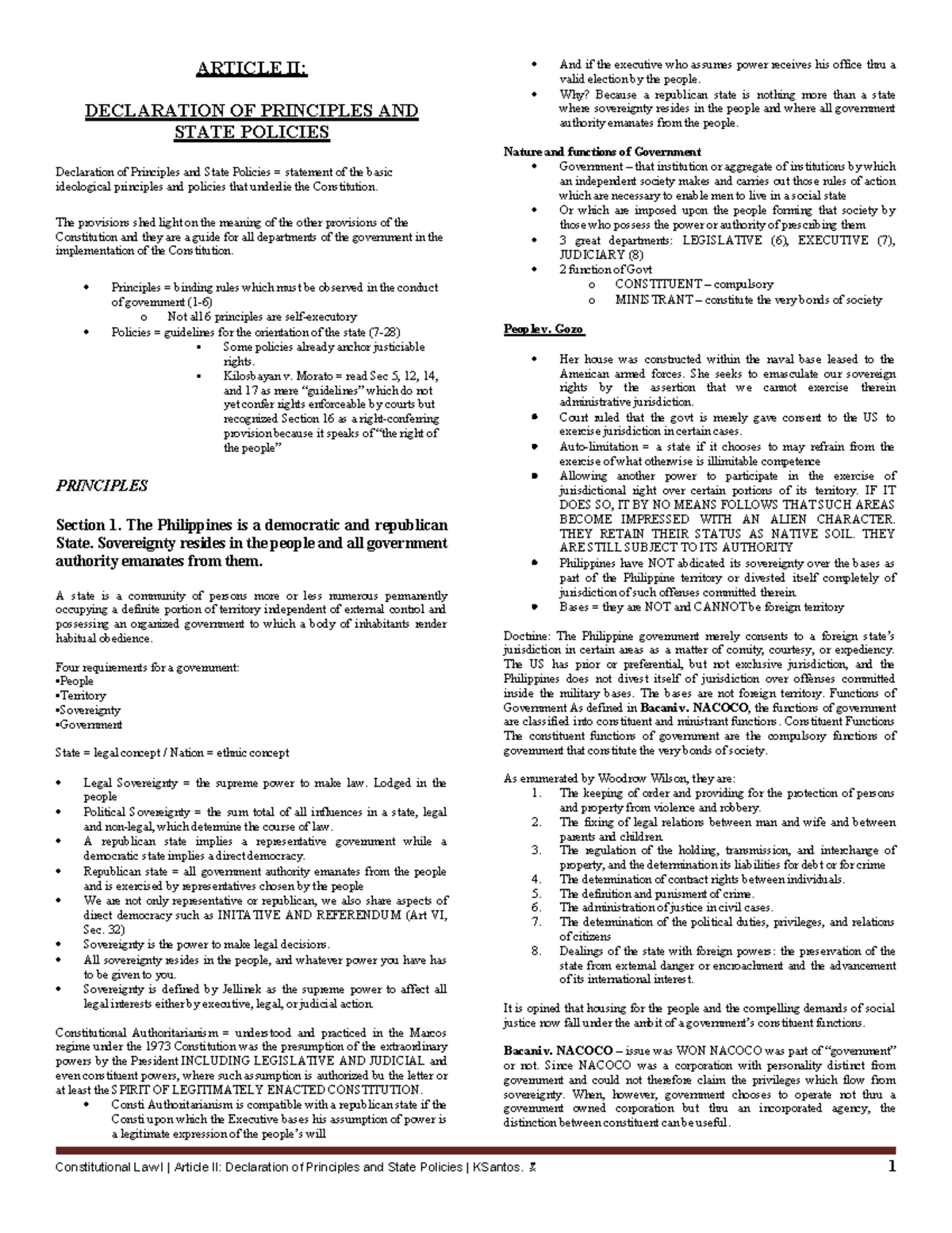 Inbound 5808782914337246192 - ARTICLE II: DECLARATION OF PRINCIPLES AND ...