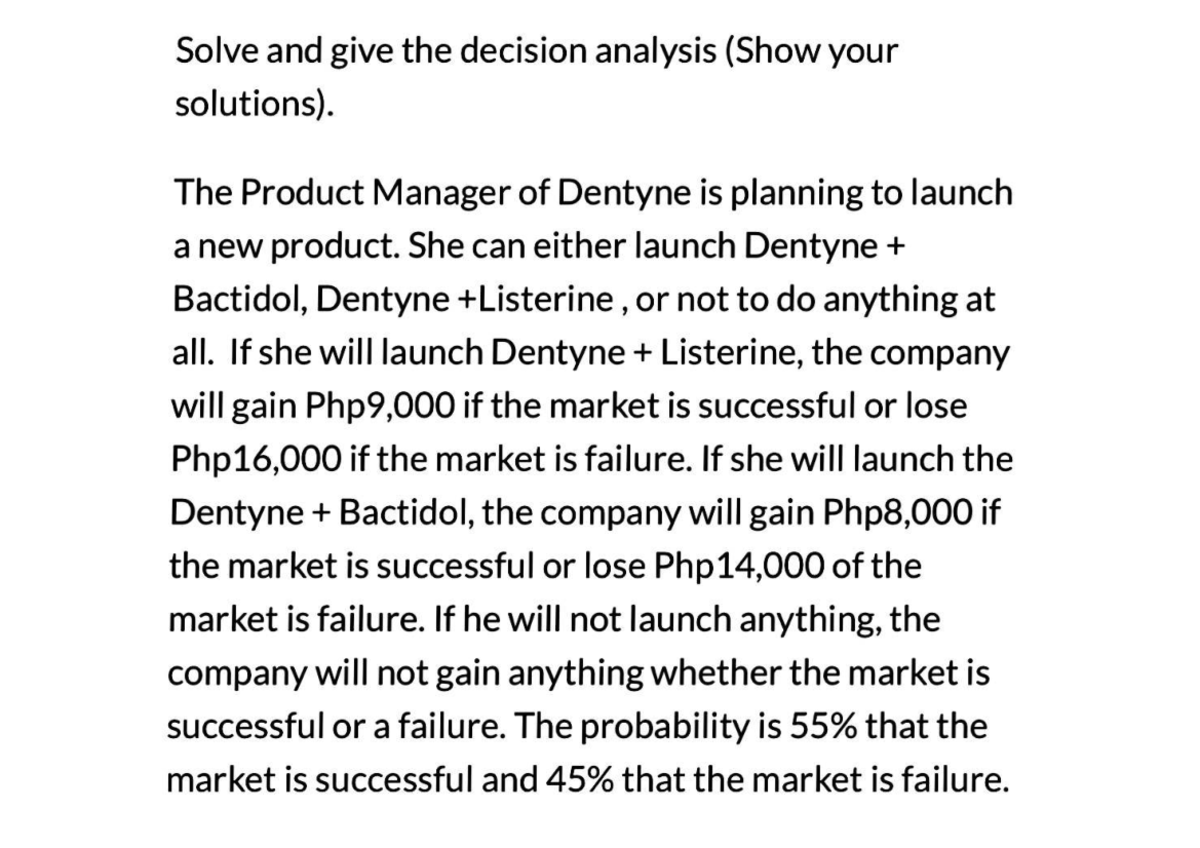Mansci Midterm - Decision Analysis and Optimal Order Quantity - Studocu