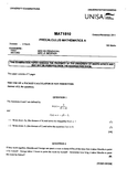 MAT1510 - Unisa - Precalculus A - Studocu