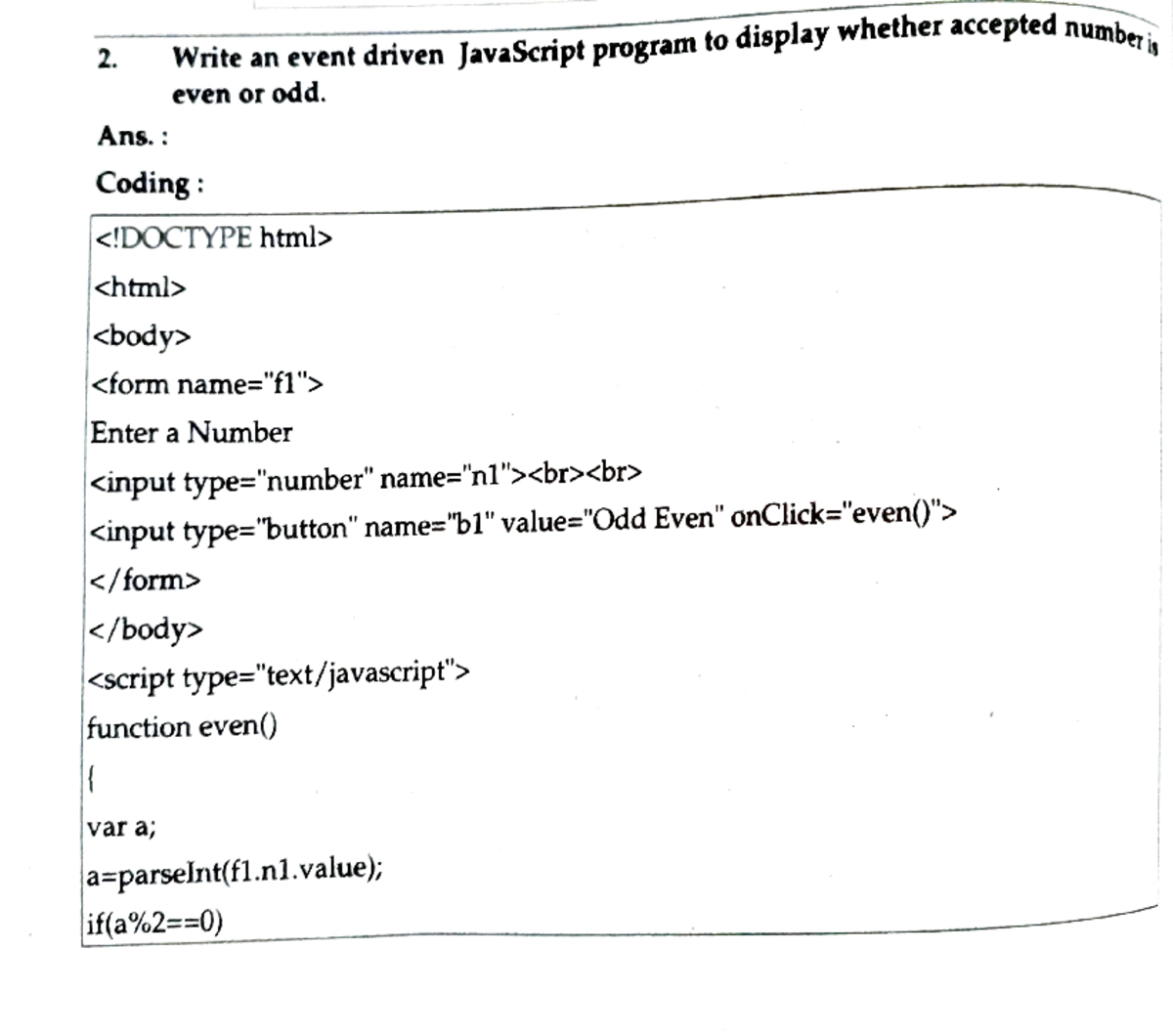 JavaScript Programming Tasks for IT Science (TPS 2022-23) - Studocu