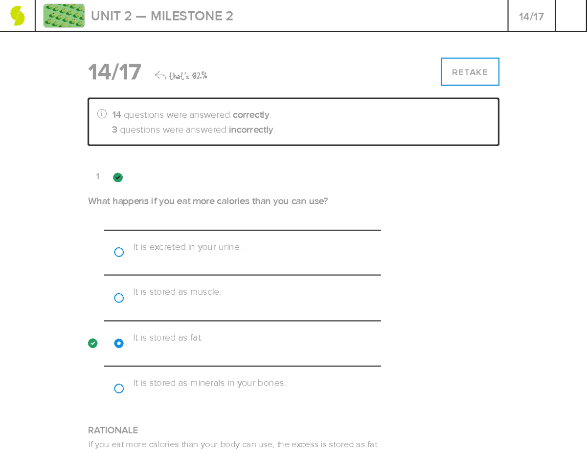 UNIT 2 - Milestone 2: Energy Balance and Nutritional Concepts Overview ...