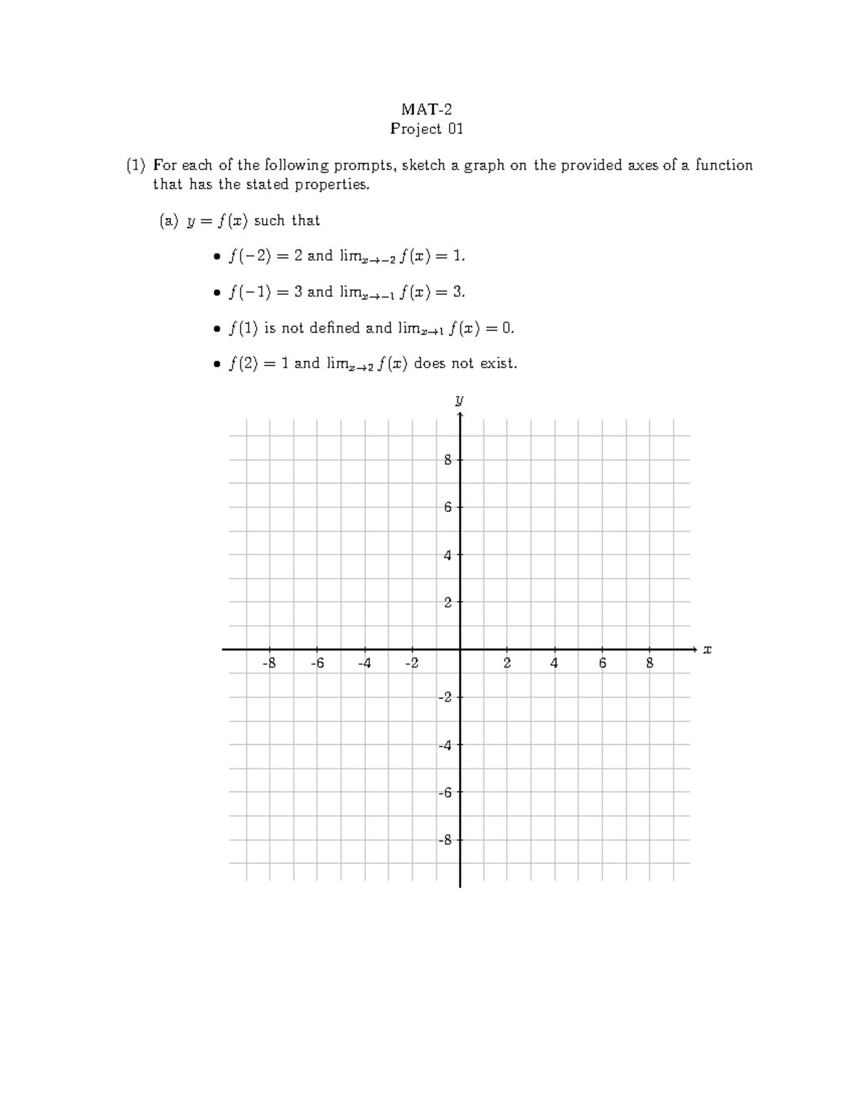 Fa25-MAT2 Project 01: Graph Sketching Functions - Studocu