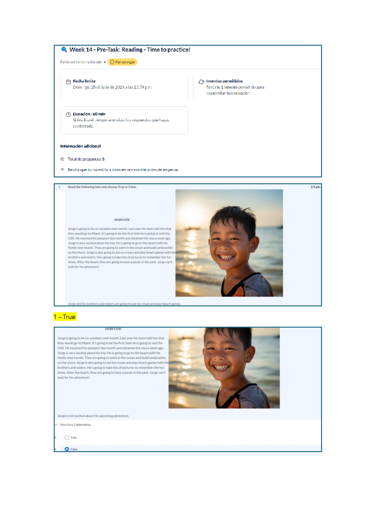 Week 14 - Pre-Task Reading Practice and Evaluation Instructions - Studocu