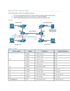 CCNA 3 v7 Modules 1 – 2 OSPF Concepts and Configuration Exam Answers - Enterprise Networking ...