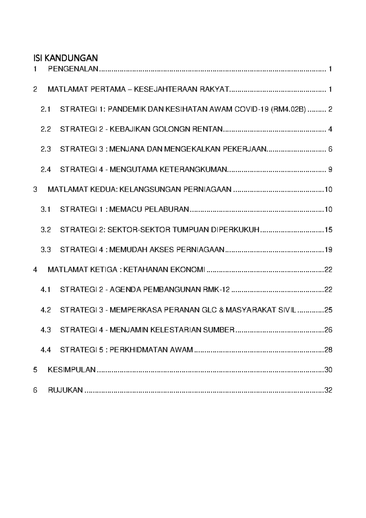 Dasar AWAM Final - as what - ISI KANDUNGAN 1 PENGENALAN 2 MATLAMAT ...